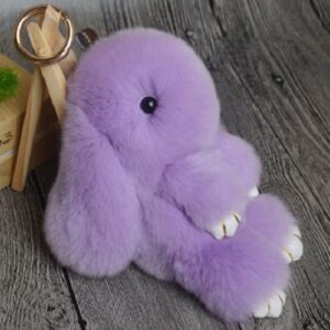 “Fluffy Bunny” Keychain – bunnyfanworld